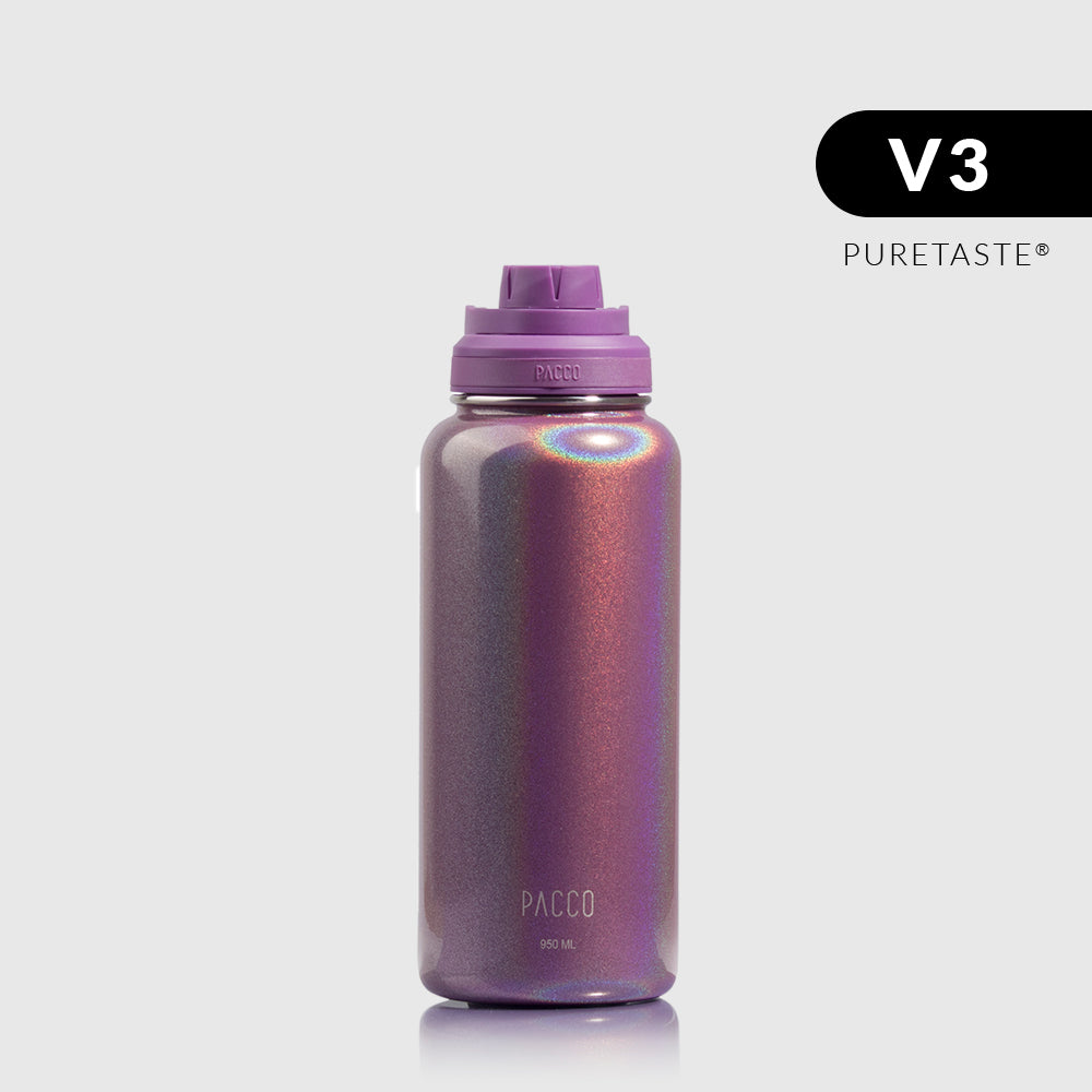 Garrafa térmica PACCO de alta qualidade que comporta 950 ml com revestimento interno PURETASTE ...